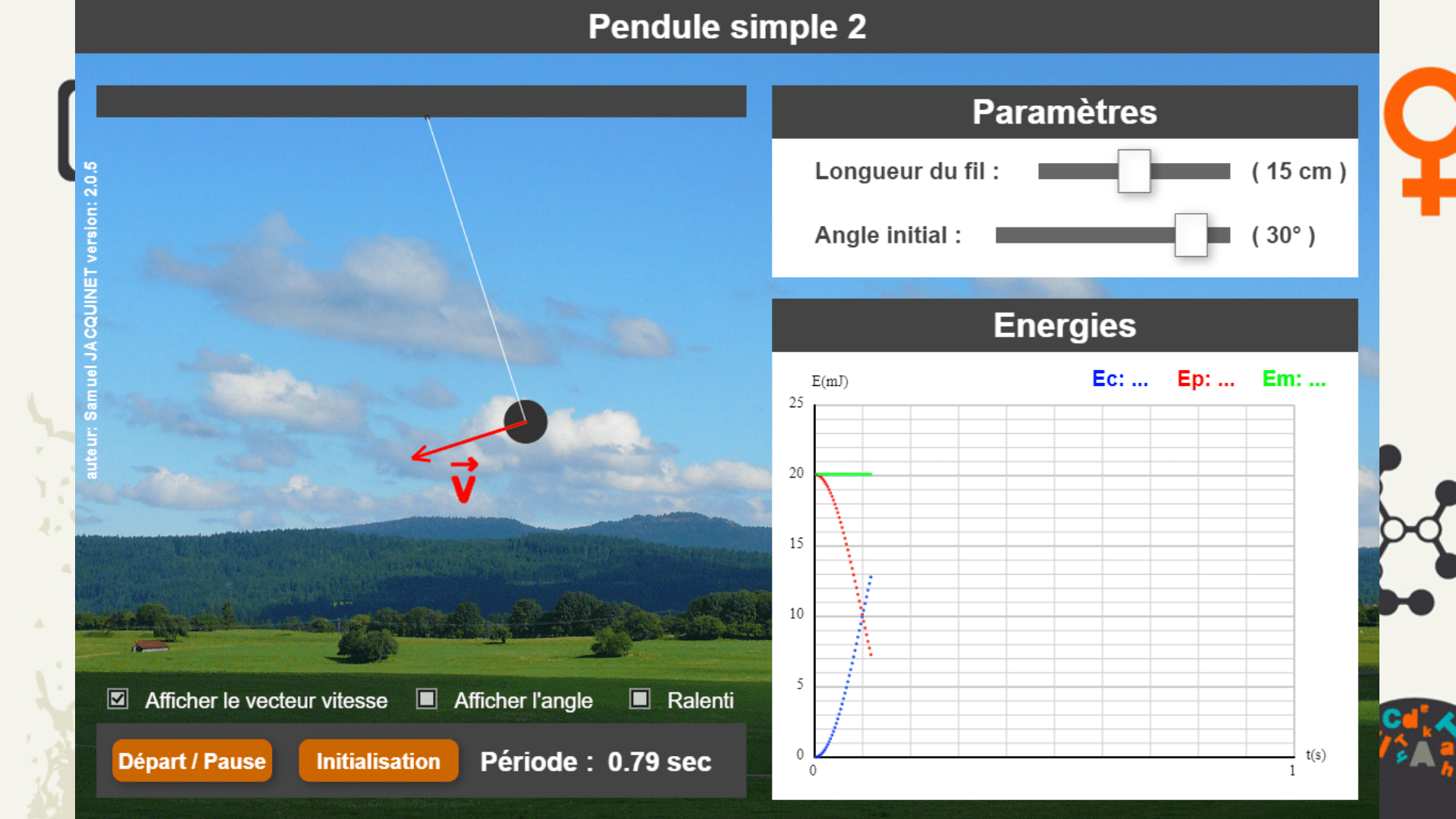 L'animation pendule simple 2 version 2 terminée - LABOSIMS L'animation pendule simple 2 version 2 terminée - LABOSIMS